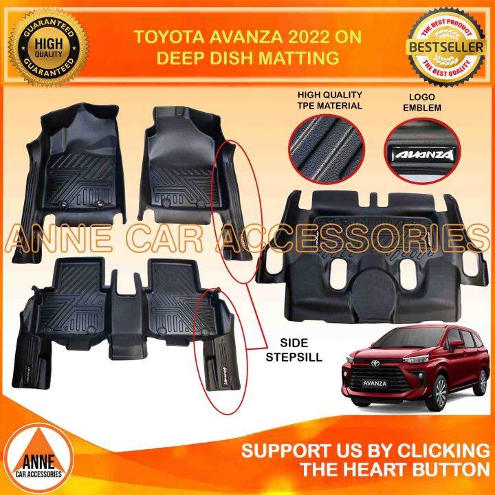 5D Black / 5D Carbon Fiber / TPE Deep Dish for Toyota Avanza G J E 2012 ...