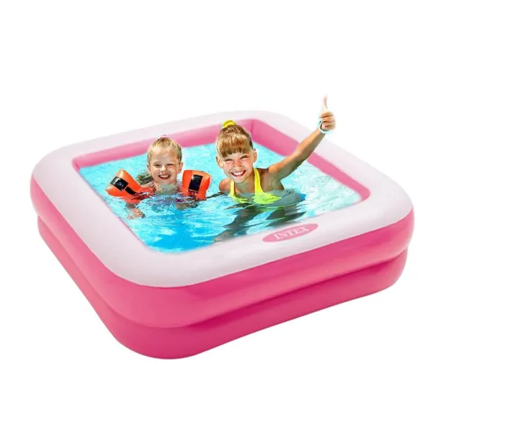 Glorious Intex 57100 Inflatable square 2 layers swimming pool 86cm x ...