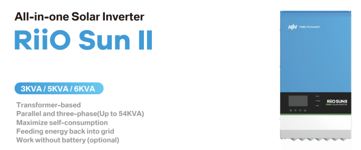 TBB RiiO Sun II - Hybrid offgrid inverter 3kW-6kW อินเวอเตอร์ไฮบริดออฟ ...