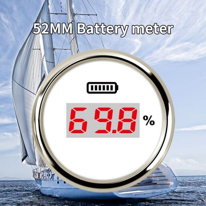 New 52mm Universal Car Boat Digital Battery Charge Level Indicator 0 ...