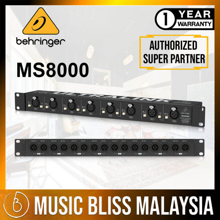 Behringer Ultralink MS8000 Microphone Splitter (MS-8000 / MS 8000) | Lazada