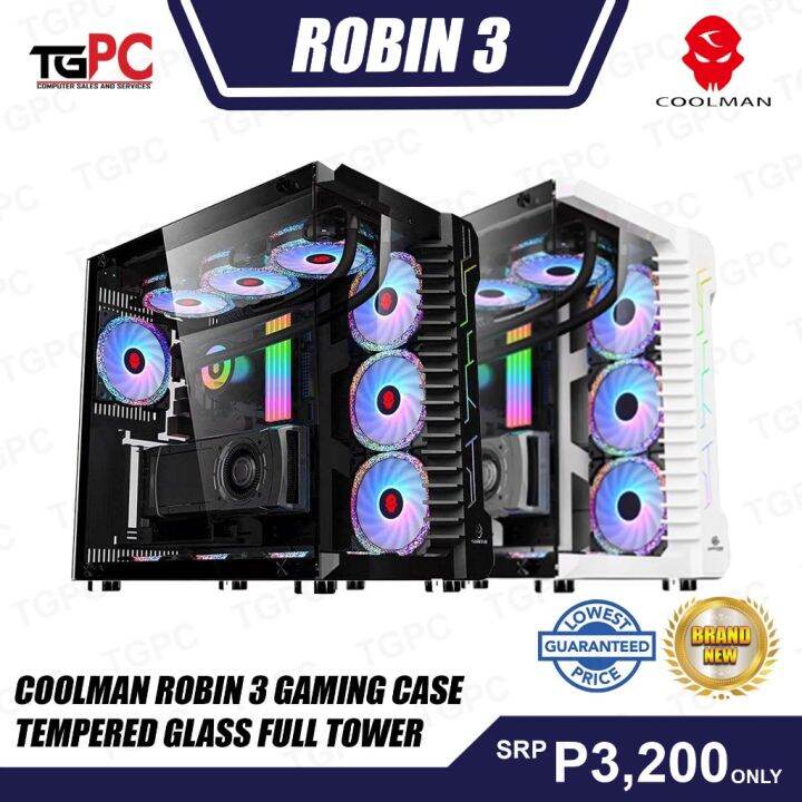 Coolman Robin 3 Gaming Case Tempered Glass Full Tower | Lazada PH