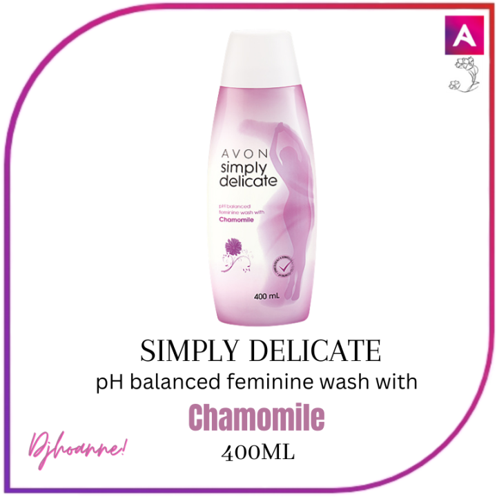 AVON SIMPLY DELICATE pH Balanced feminine wash with CHAMOMILE ( 400mL ...