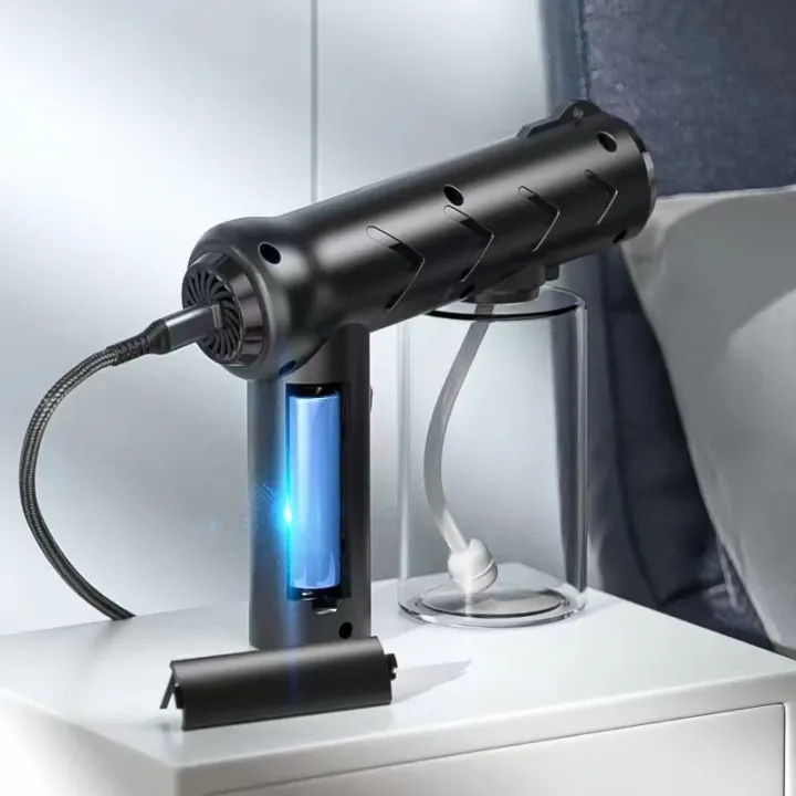 Mini spray gun wireless blue light sterilization household nano ...