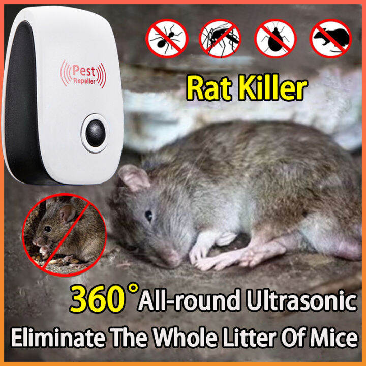 【100% effective】2023 Newest Electric Rodent Repeller Use ultrasound to ...