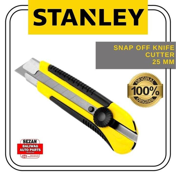 STANLEY SNAP OFF KNIFE CUTTER ; CUTTER BLADES 25MM | Lazada PH