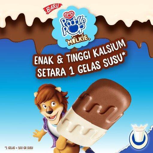 Paddle Pop Milkie 56ML - Es Krim/Ice Cream Walls ( Hanya Untuk ...
