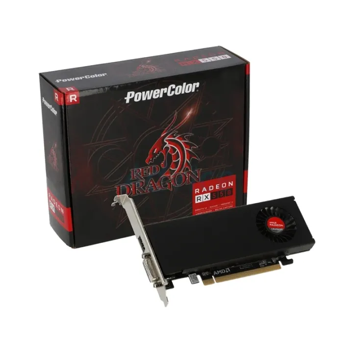 VGA POWER COLOR RADEON RX 550 RED DRAGON LOW PROFILE - 4GB DDR5 [AXRX-550-4GBD5-HLE] | Lazada.co.th