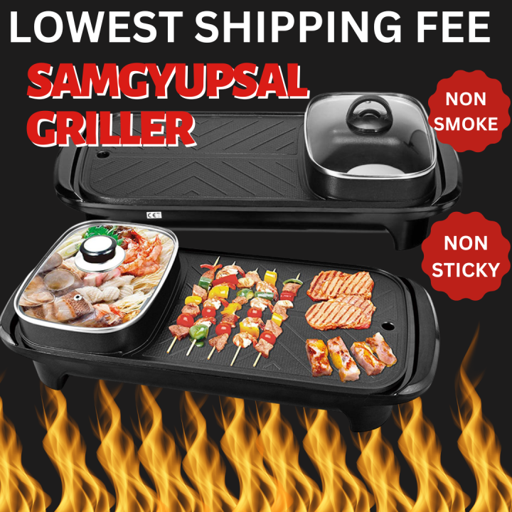 (BEST GRILLER PORTABLE) BUY NOW!!! 2in1 Korean Samgyupsal Grilled BBQ ...