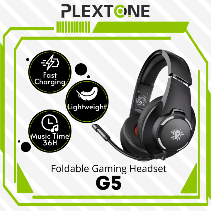 PLEXTONE G5 Foldable Gaming Wireless Headset | Lazada