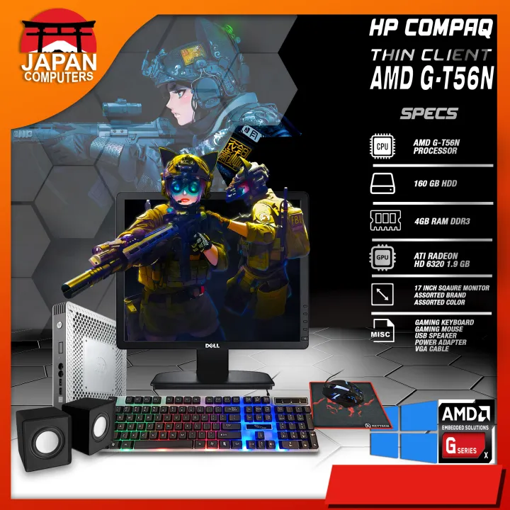 HP THIN CLIENT T610 | AMD G-T56N PROCESSOR | 160 GB HDD | 4GB RAM DDR3 ...