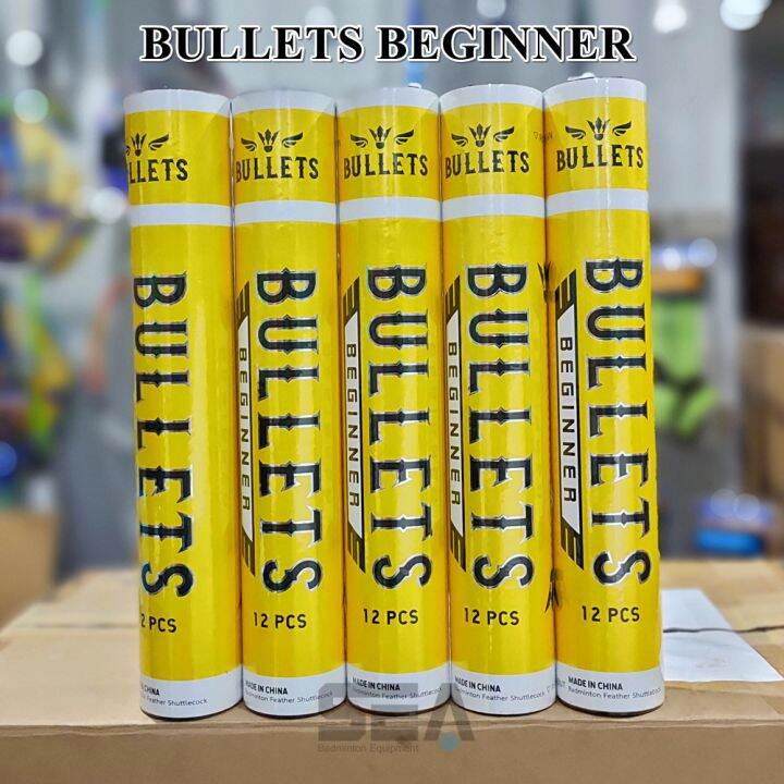 BULLETS ลูกแบดมินตัน เกรด Beginner สินค้าแท้ Speed 75/76สำหรับตีเกมส์และฝึกซ้อม ขนคัดพิเศษ เต็ม ...