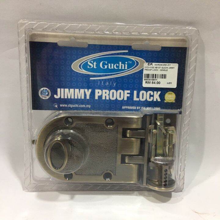 St Guchi jimmy proof lock (K102AB) | Lazada