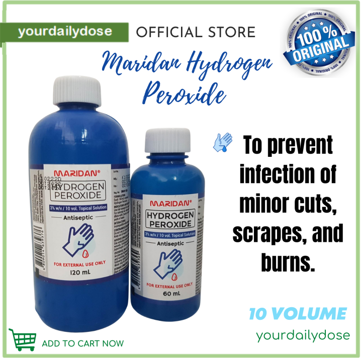 Maridan HYDROGEN PEROXIDE120ml and 60ML - Antiseptic disinfectant ...