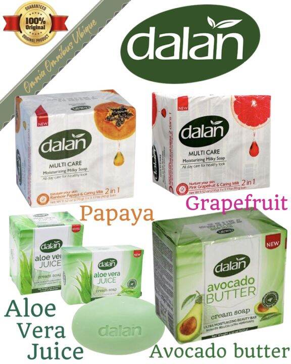 ️ DALAN Variety CREAM BAR SOAP ( Made in TURKEY ) 1 Bar Soap of 90g ...