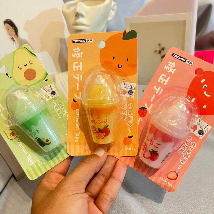 Correction Tape Sundae Buah - TIPE EX - tipeks penghapus pulpen cair ...