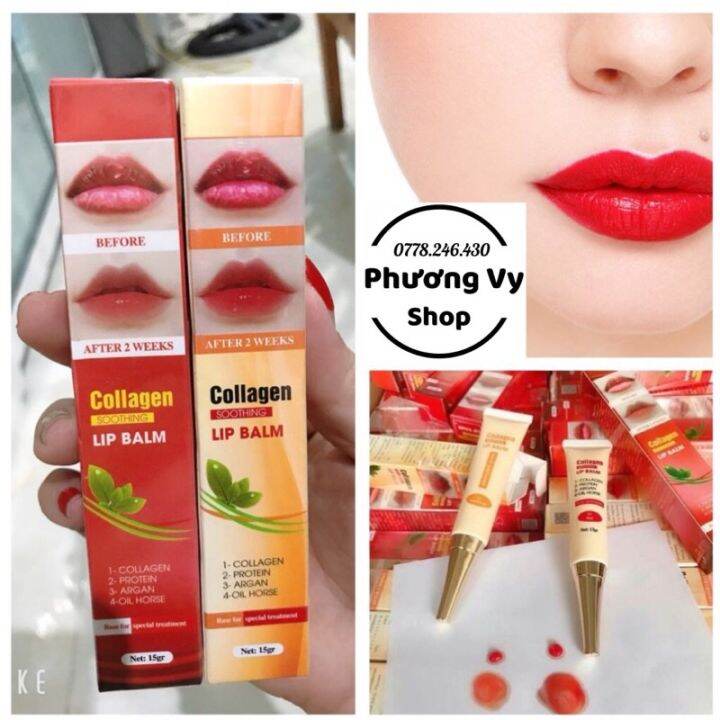 Dưỡng Collagen Lip Balm kích màu cho môi sau phun xăm | Lazada.vn