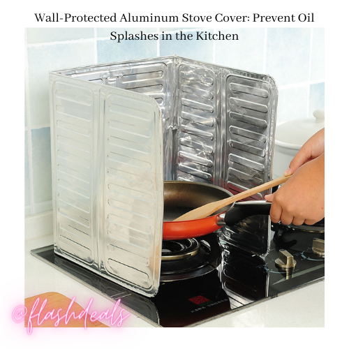 Wall-Protected Aluminum Stove Cover: Prevent Oil Splashes in the ...