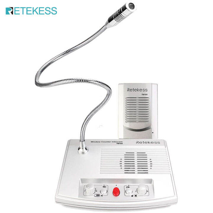 Retekess TW101 Window Speaker,Drive Thru Intercom System,Speak-Thru,Two ...