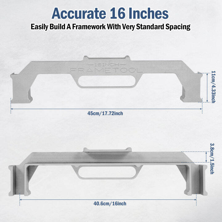 GUFUZI Framing Tools for Wall Roof Framing Tools 16inch Precise Framing ...