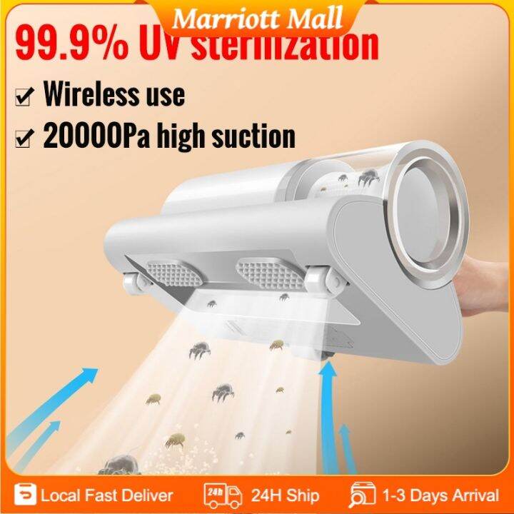 [COD]UV Wireless Charging Mite Removal Vacuum Cleaner 20000Pa High Frequency Vibration ...