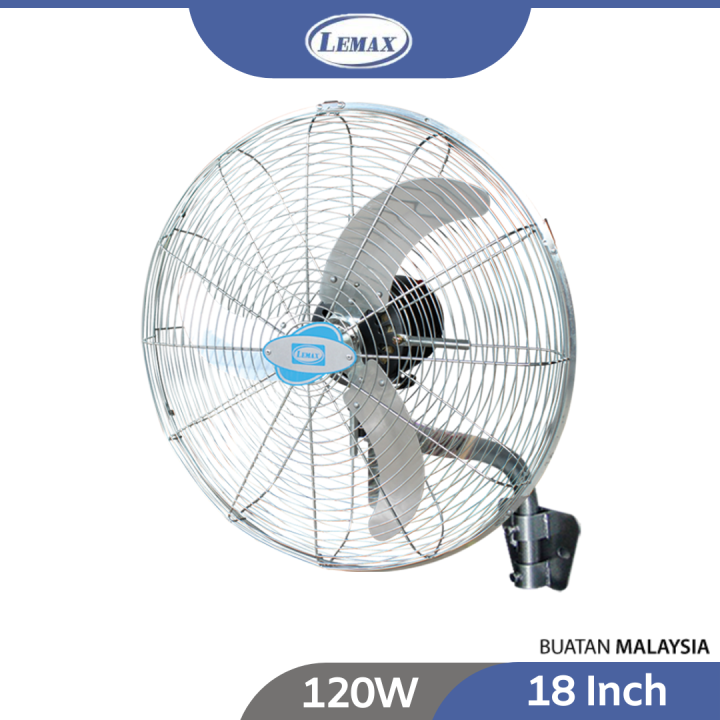 LEMAX 18" Inch Industrial Wall Fan Kipas Dinding Industri Powerful ...
