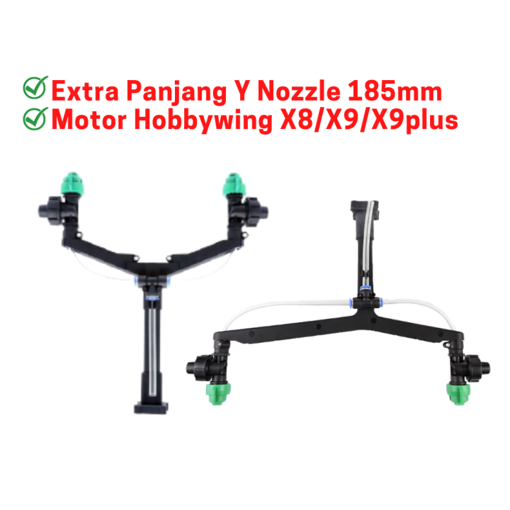 EFT Extension Rod Y-Type Extra Long Double Nozzle Rubber Connector ...