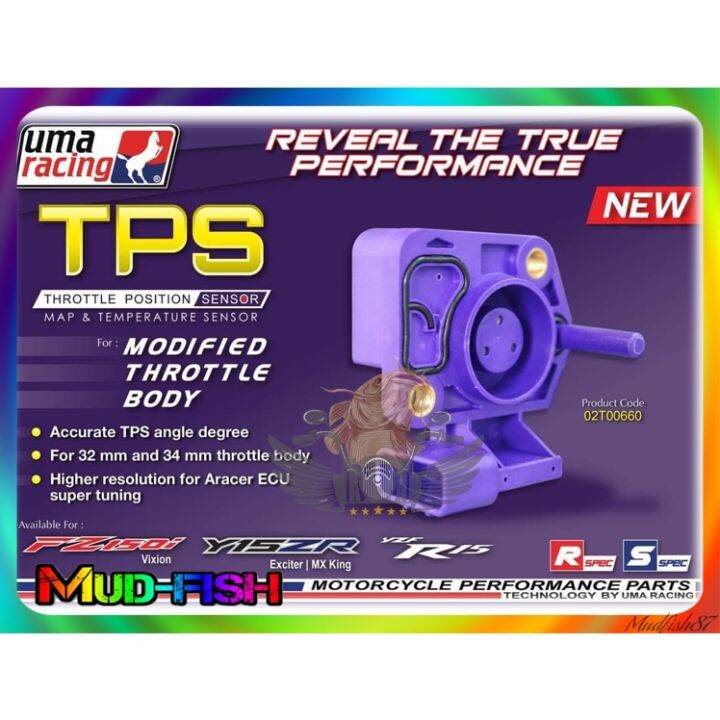 UMA RACING THROTTLE POSITION SENSOR FOR YAMAHA FZ150 | Y15ZR | R15 (3 ...