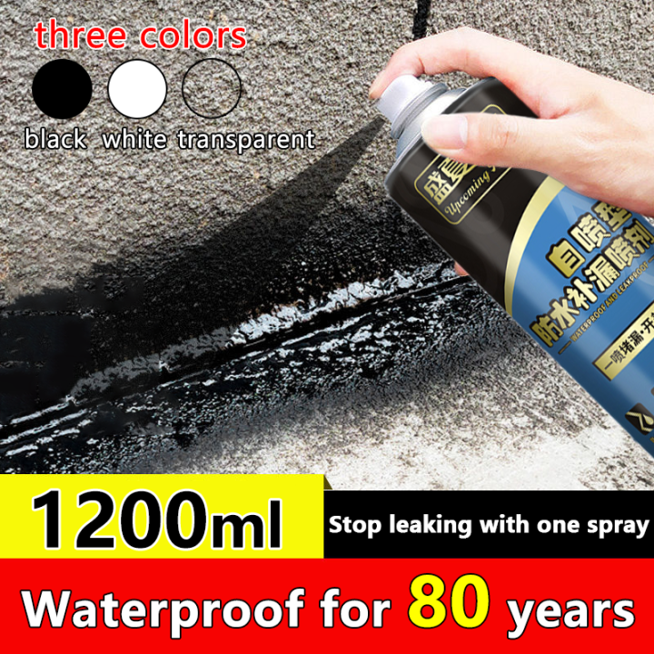 1200ml Sealant Spray Waterproof roof sealant Flexible Fubber Coating Spray transparent ...