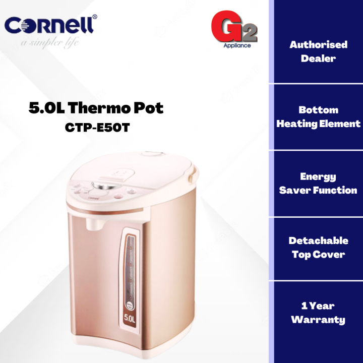 CORNELL THERMO POT 5.0L CTP-E50T [READY STOCK]-CORNELL WARRANTY ...