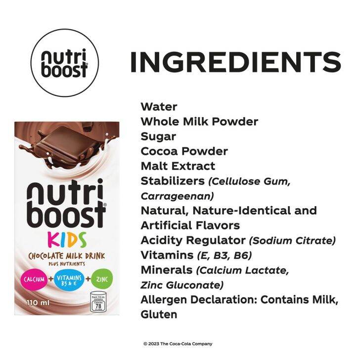 HOT ZHAOH Nutriboost Chocolate Milk Drink - Pack of 24 110mL | Lazada PH