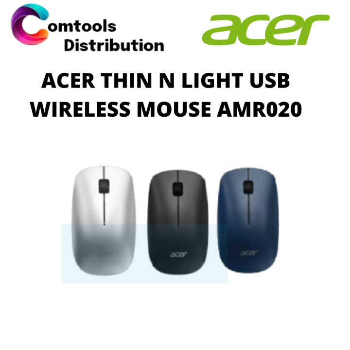 Acer Thin & Light USB Wireless Mouse AMR020 Wireless | 12000DPI | Lazada
