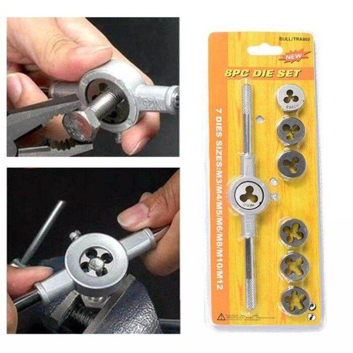 Hand Tap Die Set Snei Thread Repair Handtap Senai Ulir Drat M3-M12 ...
