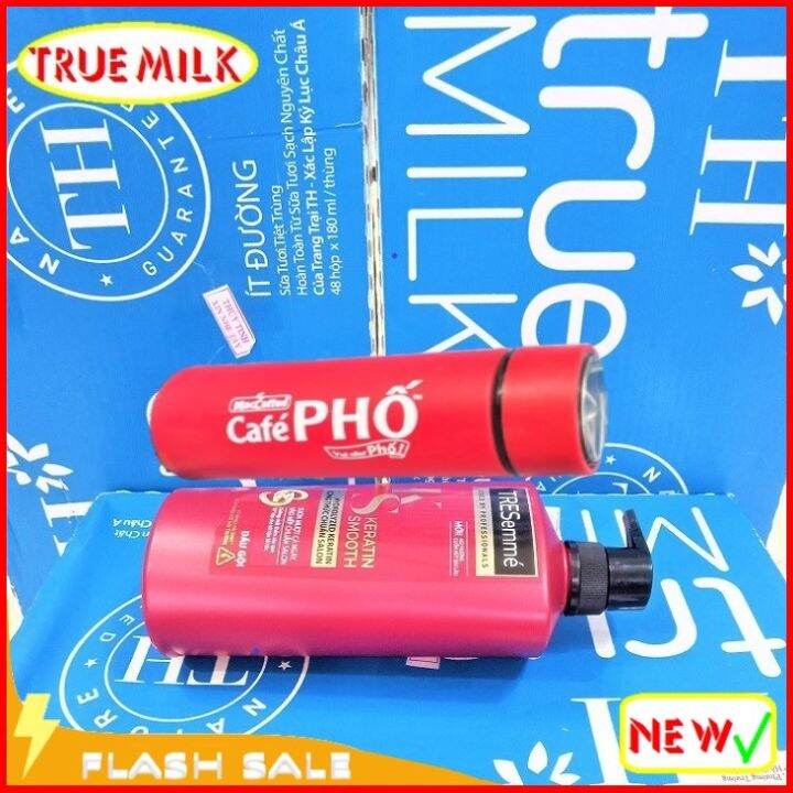Dầu gội Tresemme màu đỏ 850g (Tặng bình giữ nhiệt cafe pho - Flash Sale) - dau goi tresemmé ...