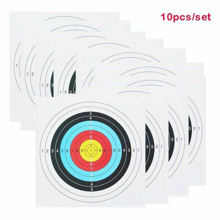 10pcs 40cm Paper Target Square Archer y Arrow Target Paper Practice ...