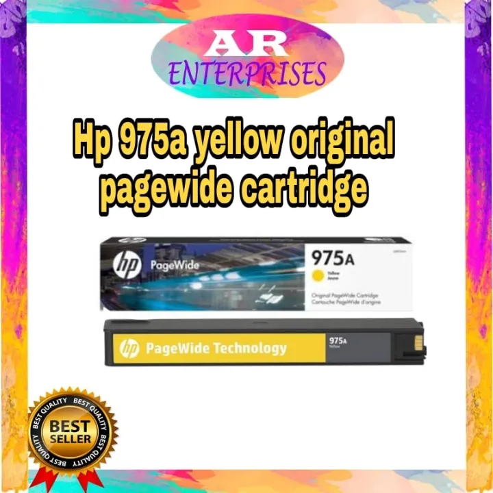 HP 975A yellow Original PageWide Cartridge (L0R94AA) | Lazada PH