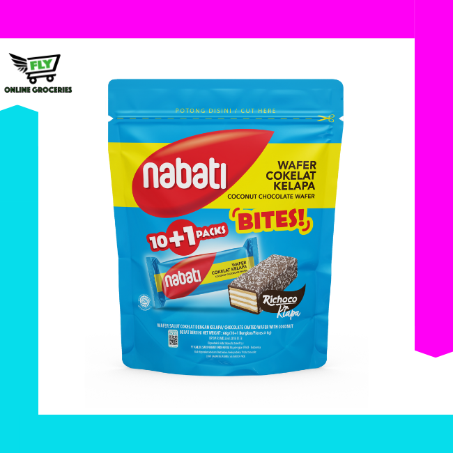 Nabati BITES! Coconut Chocolate Wafer 66g | Lazada