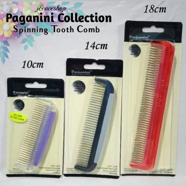 [JAS] Paganini Collection Spinning Tooth Comb with Comfort Grip ...