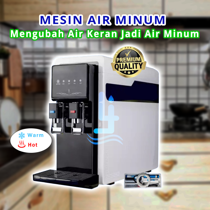 Mesin Dispenser RO Air Keran Jadi Siap Air Minum 2 mode Warm Hot 100 ...