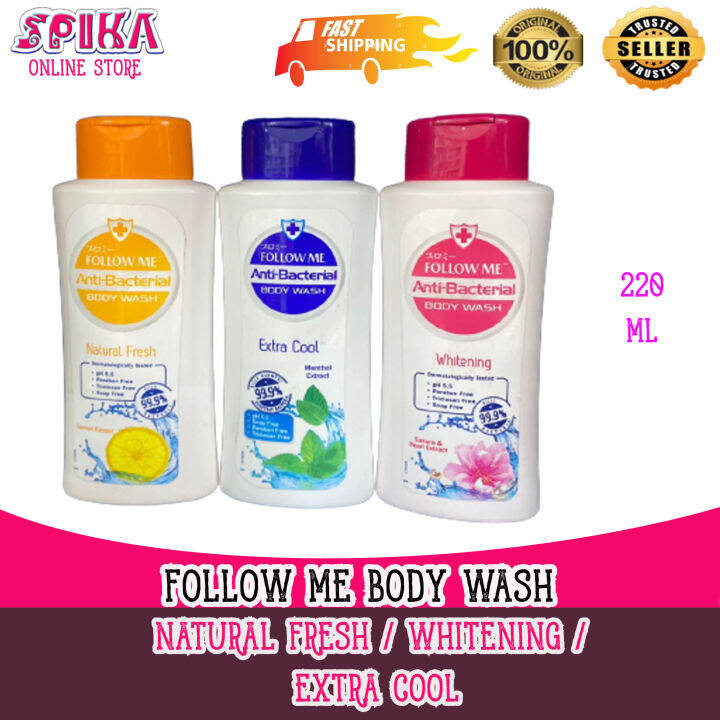 FOLLOW ME ANTI BACTERIAL BODY WASH 220ML | Lazada