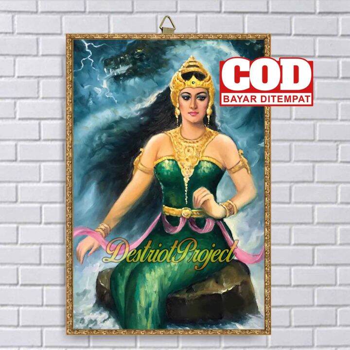 POSTER BINGKAI NYI RORO KIDUL / FOTO KANJENG RATU KIDUL / WALL DECOR ...