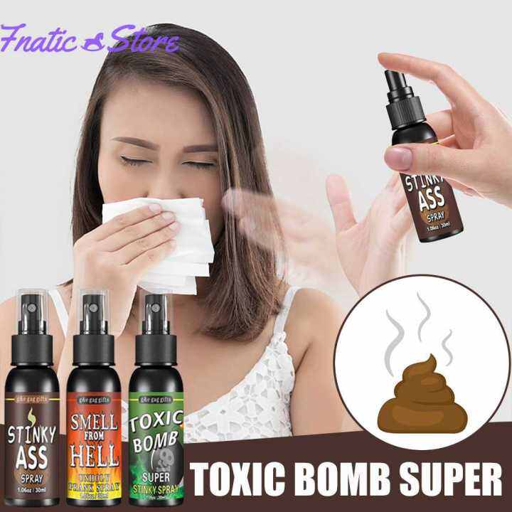 30ml Smelly Stinky Gags Prank Joke Plastic Terrible Smell Spray Party ...
