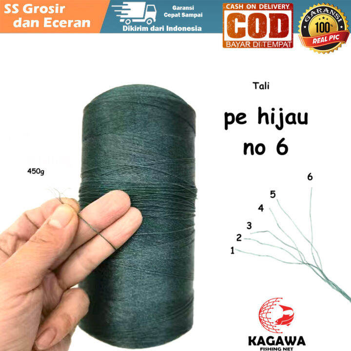 TALI PE HIJAU MURAH 1GULUNGAN/TALI NILON/TALI TAMBANG/TALI UNTUK BUBU ...