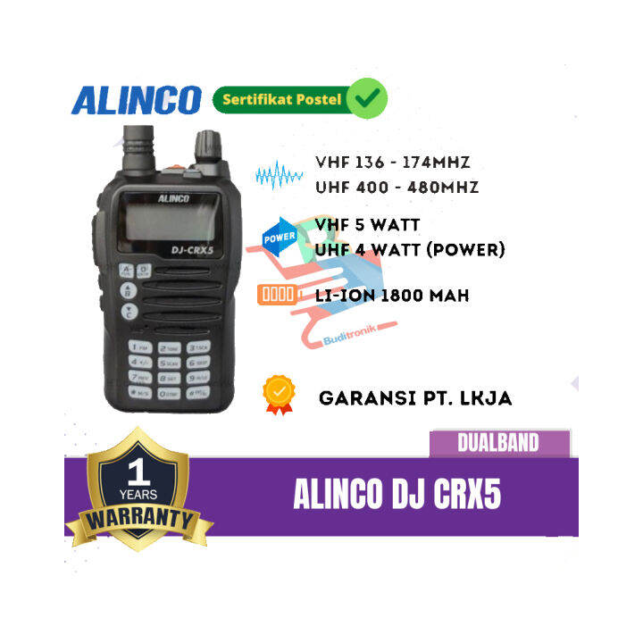 Handy Talky Radio HT Alinco DJ-CRX5 VHF/UHF Dual Band /Alinco DJ CRX5 DJ-CRX5 CRX 5 | Lazada ...
