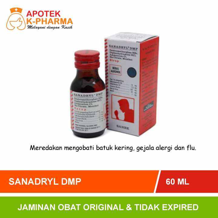 Sanadryl DMP Isi 60ml Obat Original Sanbe | Lazada Indonesia