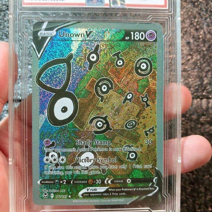 [LIM SSR V]Thẻ Pokemon TCG Silver Tempest Unown V Alternate Art Secret 177 195 cỗ ngữ 1459 d37 ...