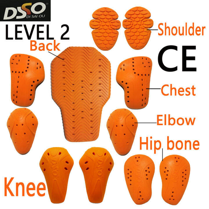 DSO Motorcycle Racing Back Protector Jacket Pants insert Anti Impact ...