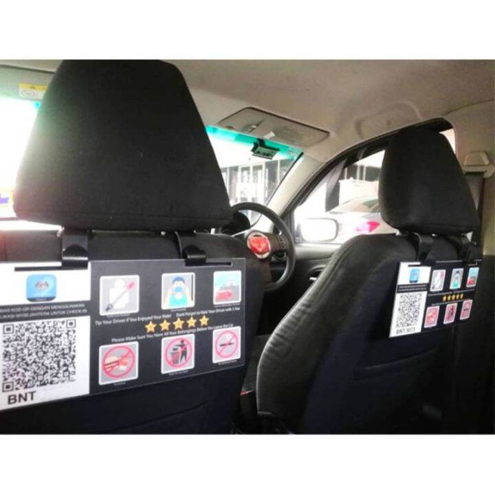 E-hailing Mysejahtera Driver Sign / Grab Rating Sticker | Lazada