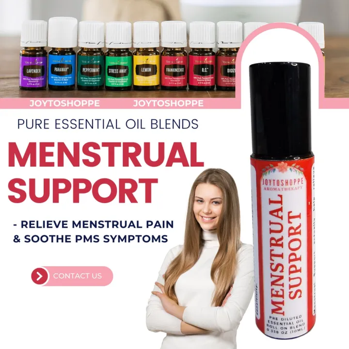 Menstrual Support (Menstrual Cramp) Pure Essential Oil Pre-diluted Roll On 10ML | Lazada