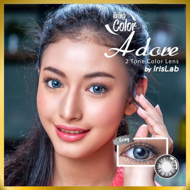 SOFTLENS LIVING COLOR ADORE GREY MINUS DAN NORMAL | Lazada Indonesia